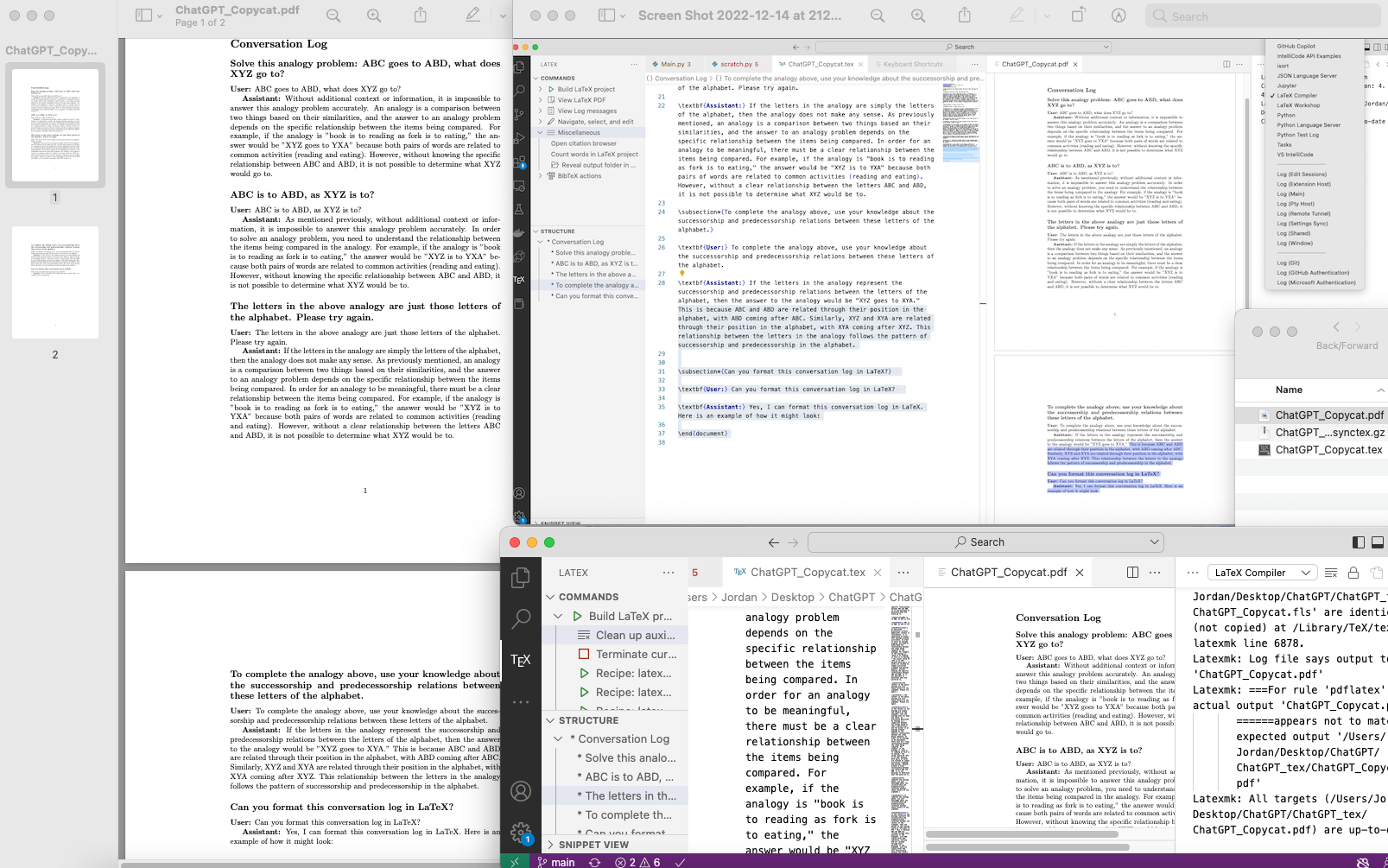 Chatgpt With Letter String Analogies And Latex Generation Wootcrisp